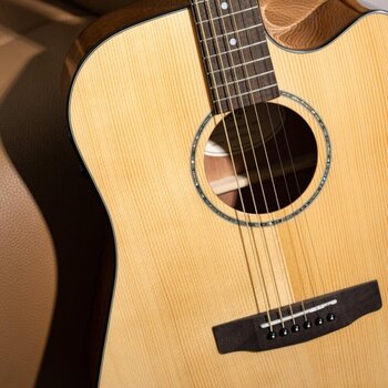 Cort EARTH 60CE Natural Gloss Elektroakustická kytara Dreadnought - Muziker