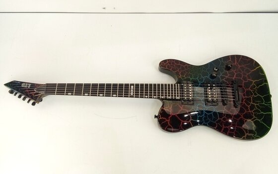 ESP LTD Eclipse '87 NT Rainbow Crackle Електрическа китара (Почти нов ...