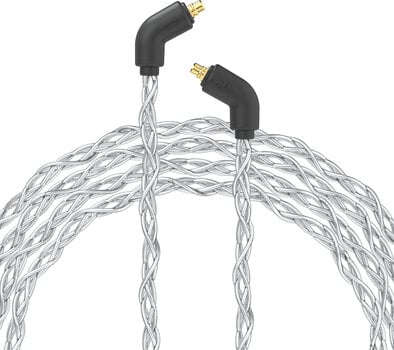Dekoni Audio Ensemble Post-Split MMCX IEM Silver Braided Headphone ...