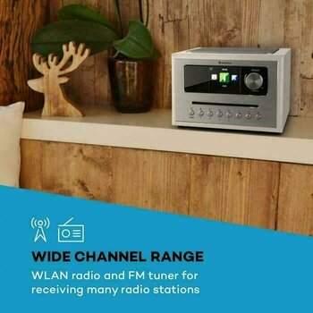 Auna Silver Star CD Cube Internet radio - Muziker