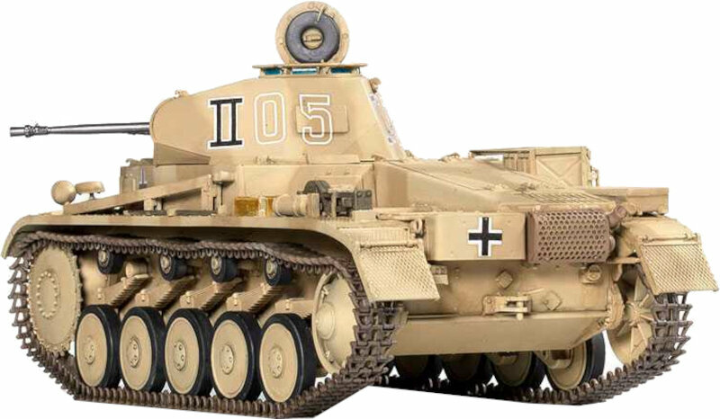 Academy 13535 - German Panzer II Ausf.F "North Africa" 1:35 - Muziker