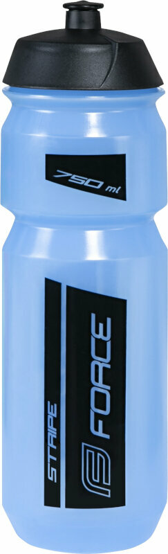 Force Stripe Bottle Transparent/Blue/Black 750 ml Cyklistická láhev ...