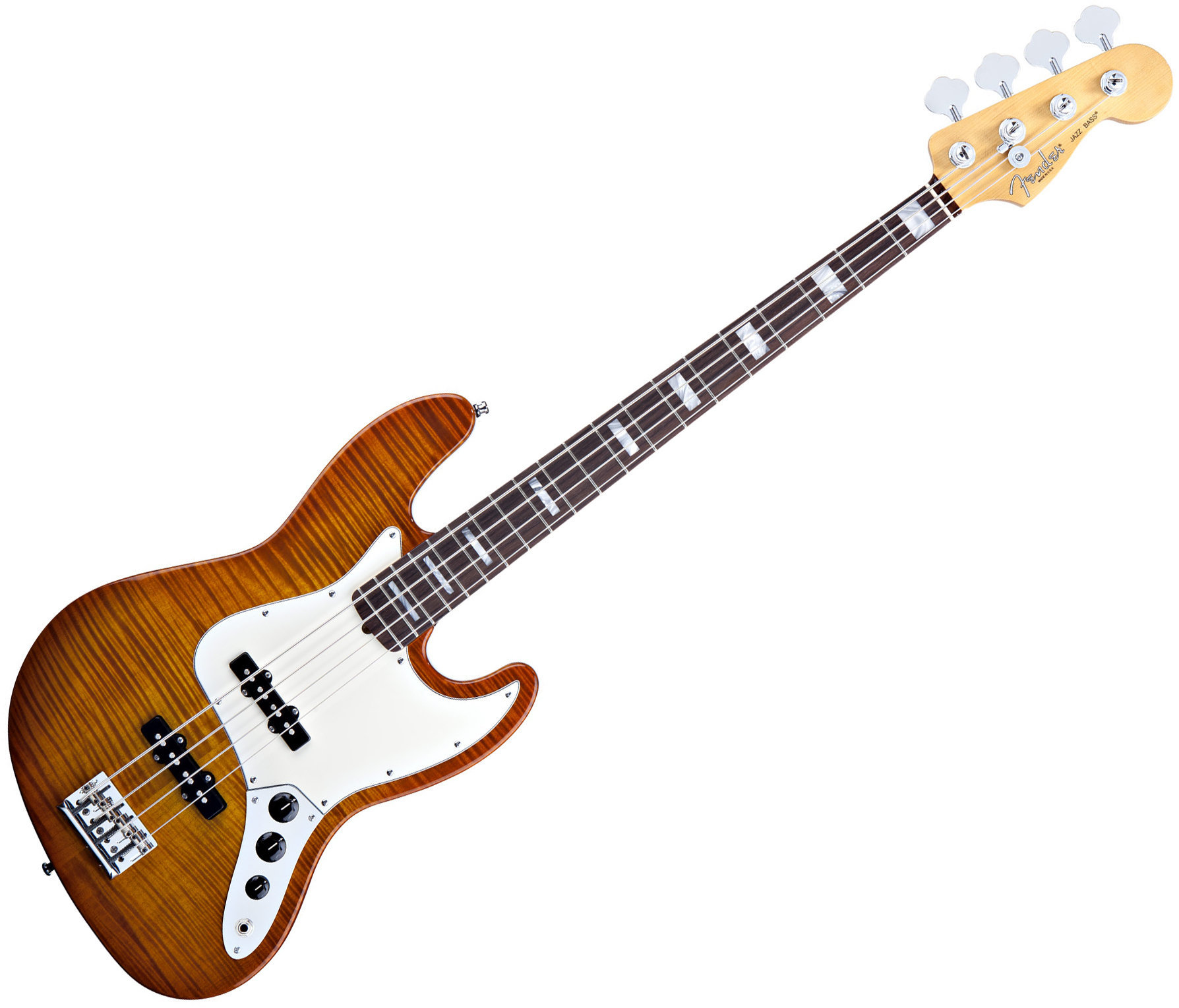 Fender Select Jazz Bass RW Amber Burst - Muziker