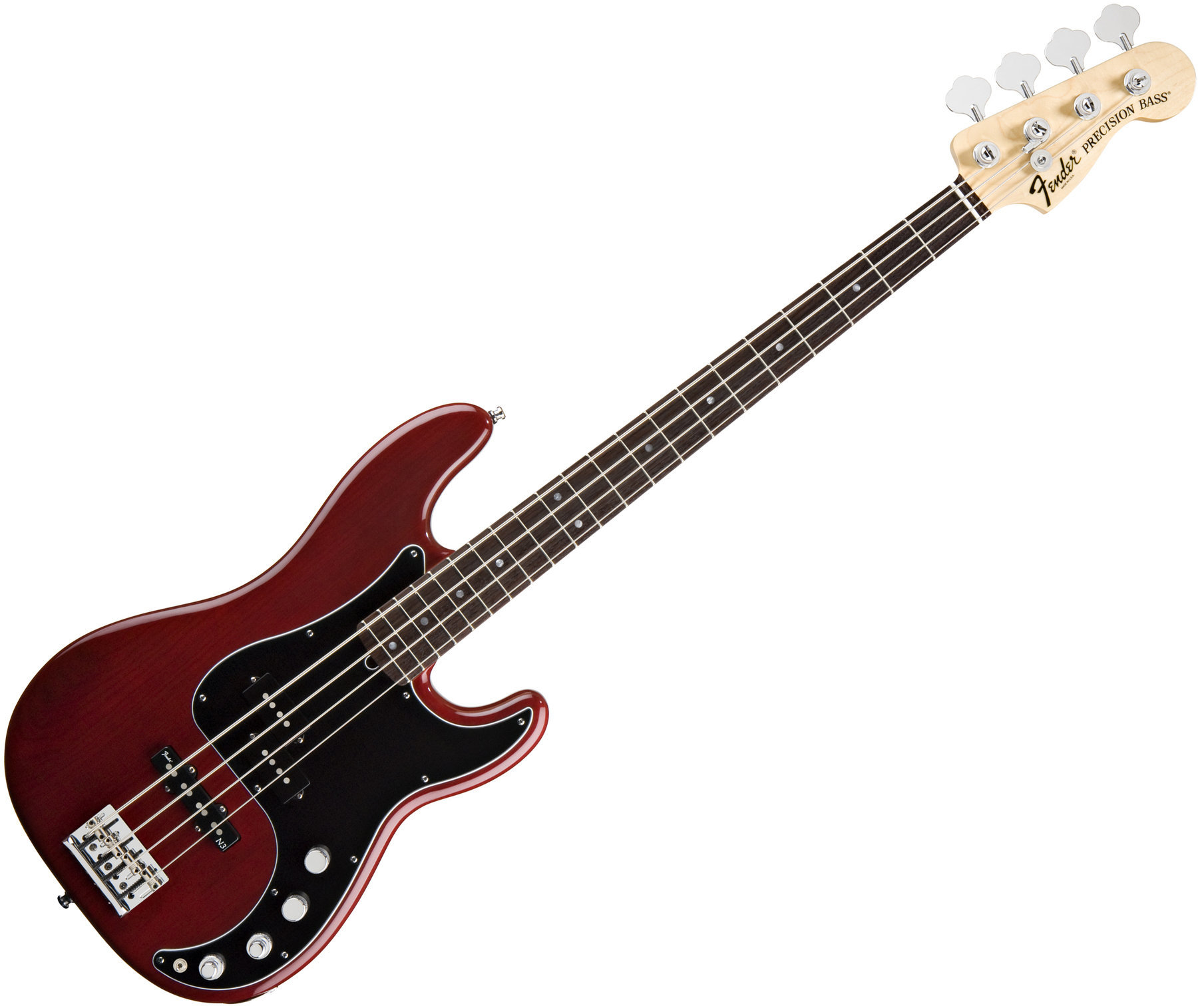Fender American Deluxe Precision Bass RW Wine Transparent - Muziker