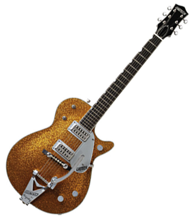 Gretsch G6129TAU Sparkle Jet with Bigsby Gold Sparkle - Muziker