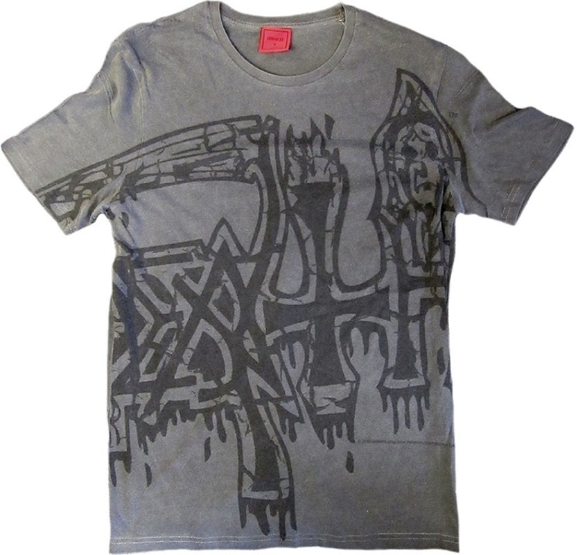 Death T-Shirt Large Logo Grey S - Muziker