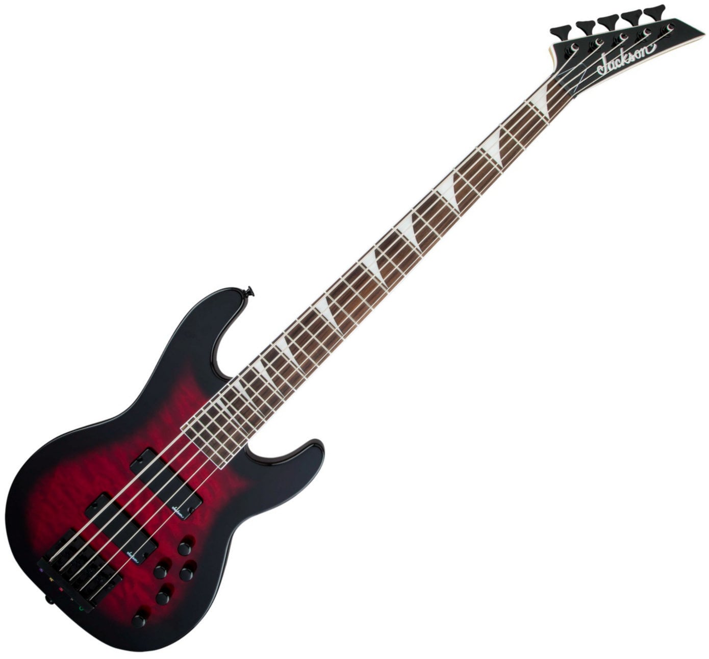 Jackson JS Series Concert Bass JS3VQ RW Transparent Red Burst - Muziker