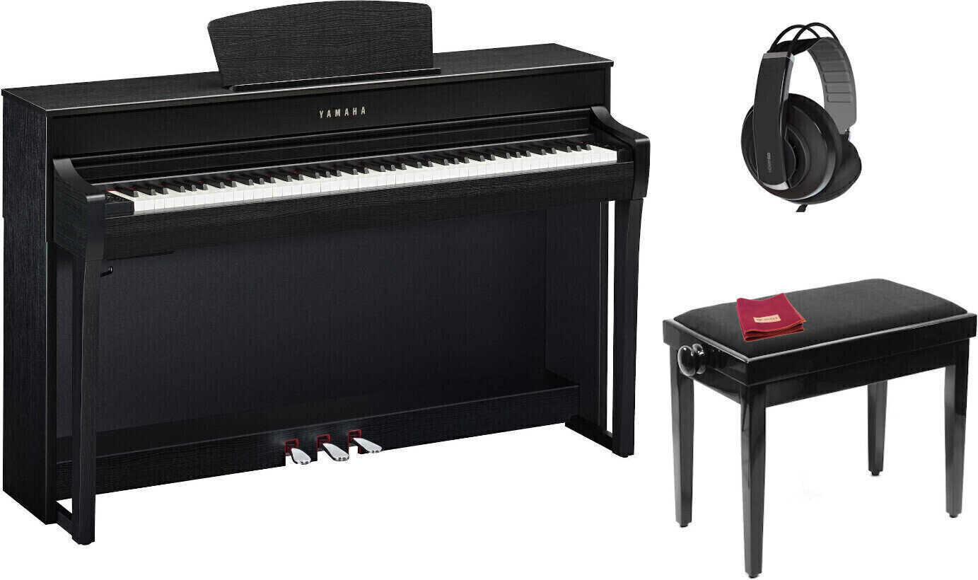 Yamaha CLP-735 B SET Noir Piano numérique - Muziker