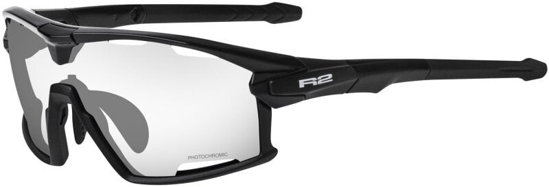R2 Rocket Black Shiny/Photochromic Grey Cycling Glasses - Muziker