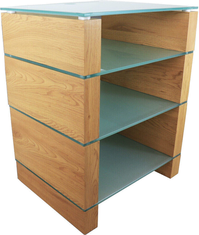 Ludic Vanir Audiorack Frosted Oak - Muziker