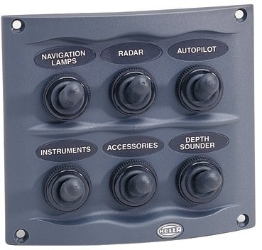 Hella Marine 8514 6 Way Compact Switch Panel White - Muziker
