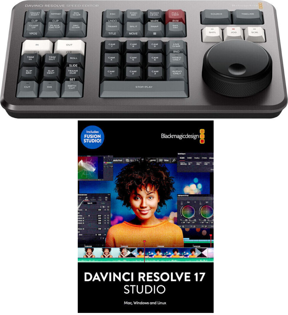 Blackmagic Design DaVinci Resolve Speed Editor + DaVinci Resolve Studio ... Blackmagic Design DaVinci Resolve Speed Editor + DaVinci Resolve Studio ...