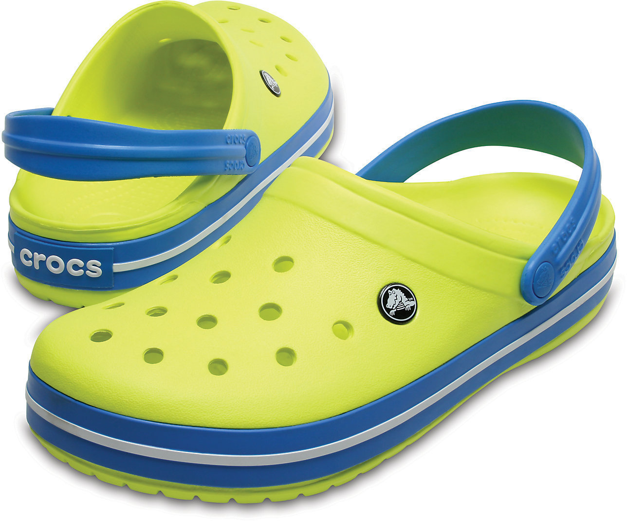 Crocs Crocband Clog Tennis Ball Green/Ocean 42-43 - Muziker