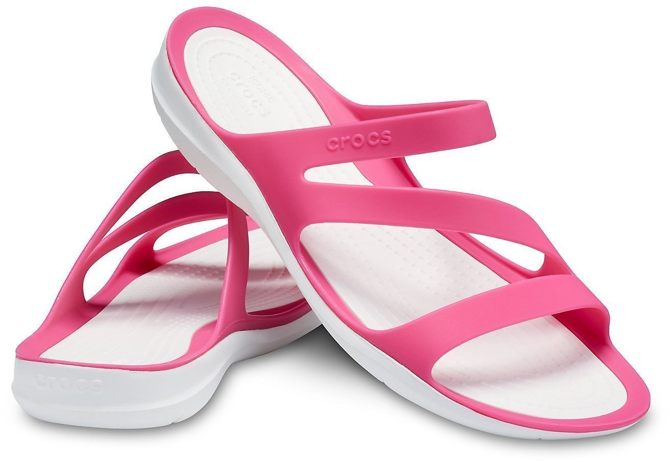 Crocs Women's Swiftwater Sandal Paradise Pink/White 39-40 - Muziker