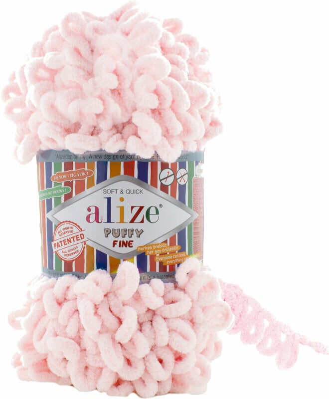 Alize Puffy Fine 639 Crystal Pink - Muziker