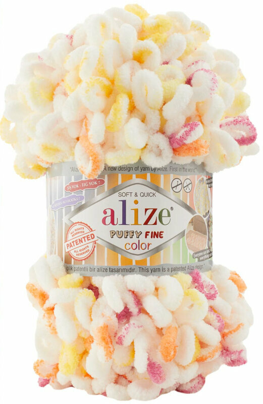 Alize Puffy Fine Color 6244 Yellow Cream - Muziker